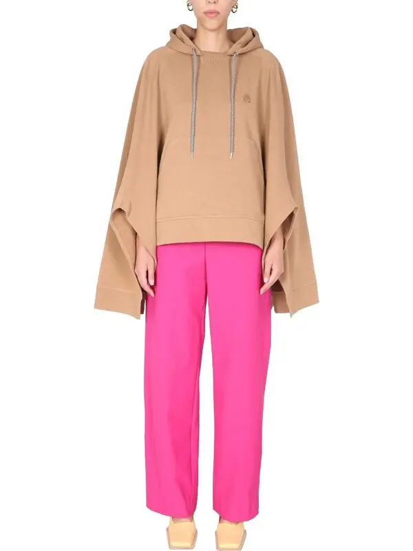 AMBUSH Embroidered Logo Poncho Sweatshirt - Cream