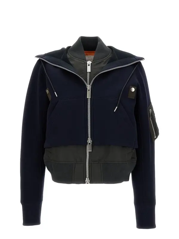 Sacai Hooded Sweatshirt - Multicolor