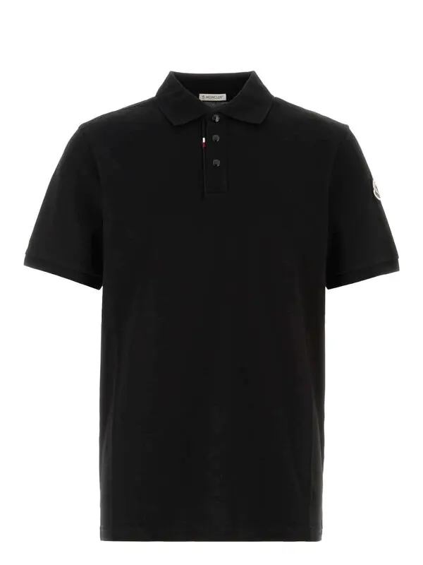 Moncler Piquet Polo Shirt - Black