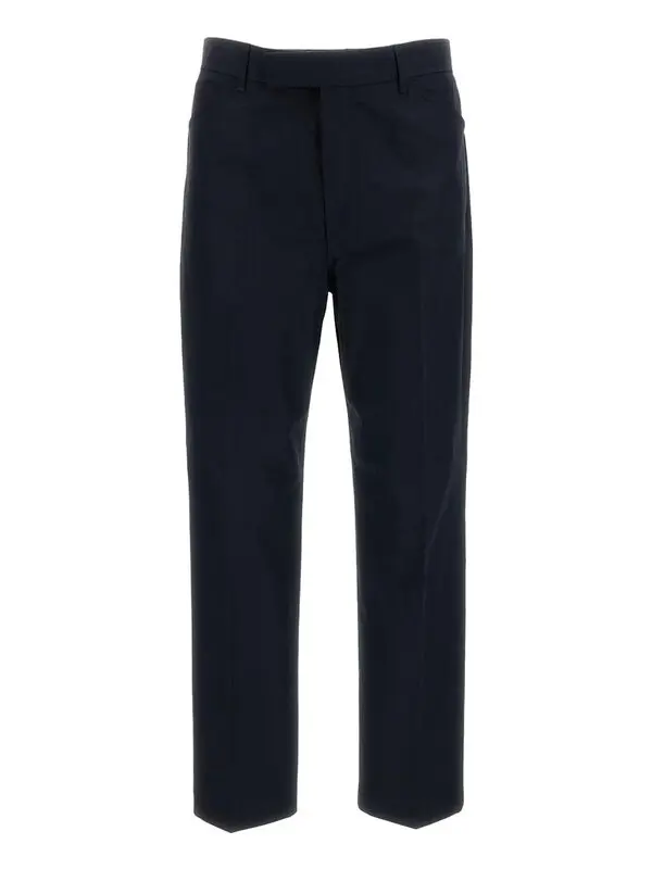 Thom Browne Tapered Chino In Wrinkle Free Cotton Suiting - Multicolor