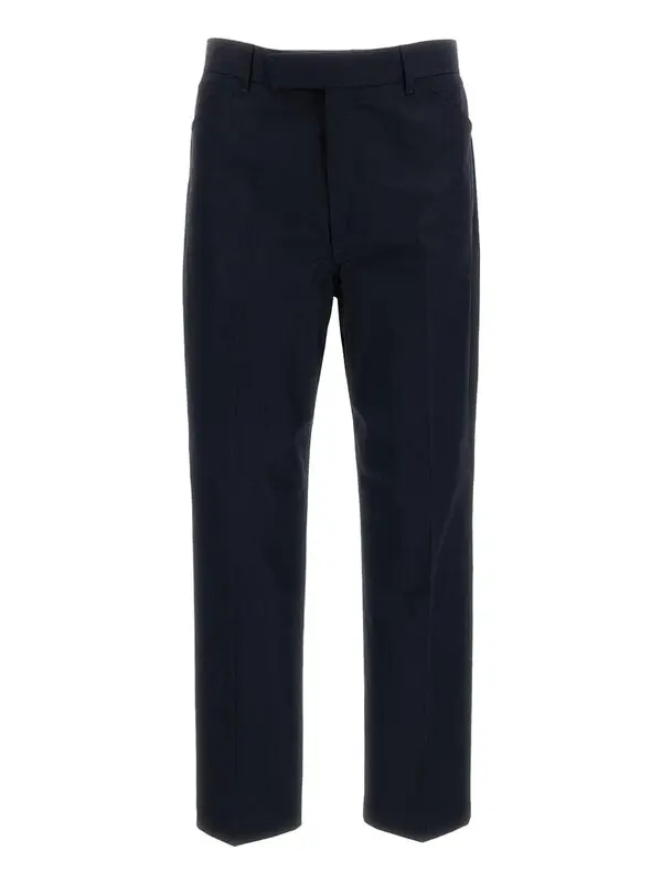 Thom Browne Tapered Chino In Wrinkle Free Cotton Suiting - Multicolor