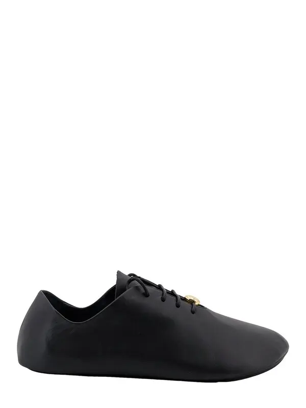 Loewe Pebble Soft Leather Sneakers - Black