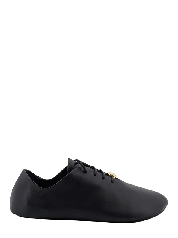 Loewe Pebble Soft Leather Sneakers - Black