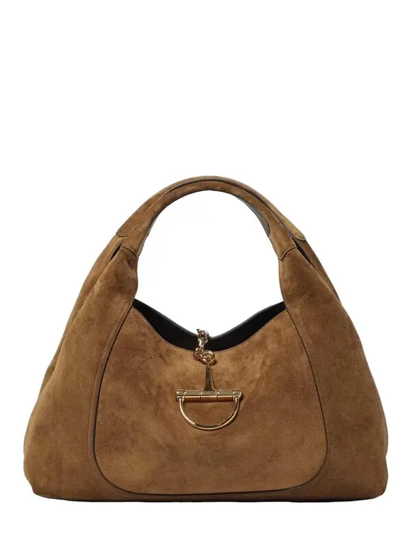 Gucci Suede Shoulder Bag - Brown