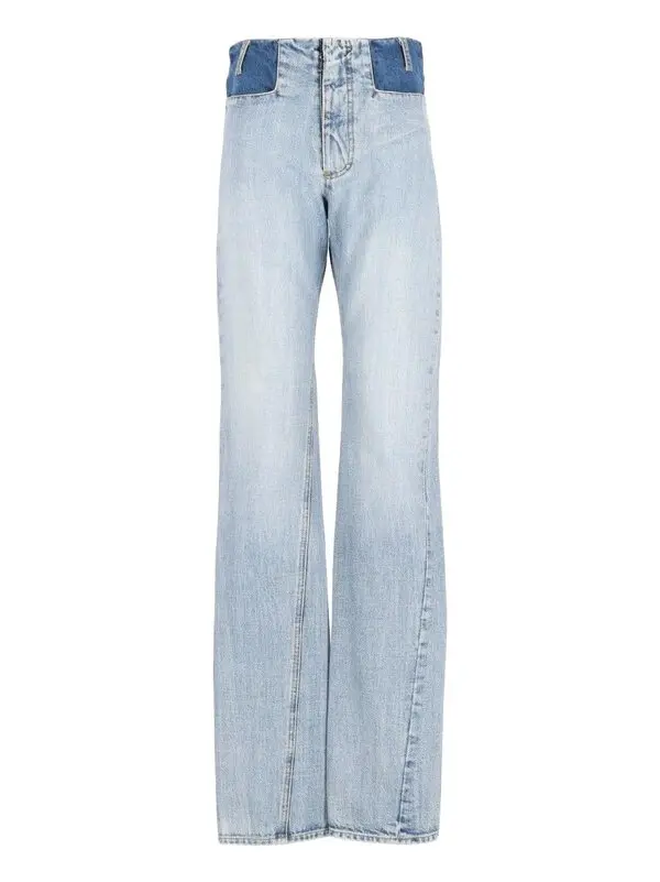 MAISON MARGIELA Two-tone Denim Trousers - Blue