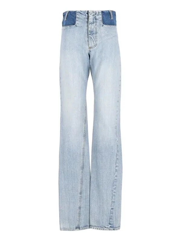 MAISON MARGIELA Two-tone Denim Trousers - Blue