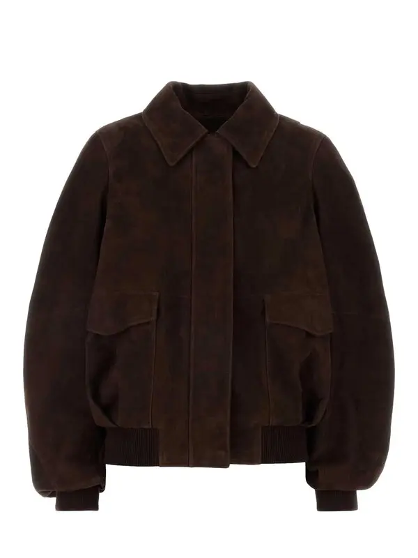 Loewe Chocolate Suede Jacket - Brown