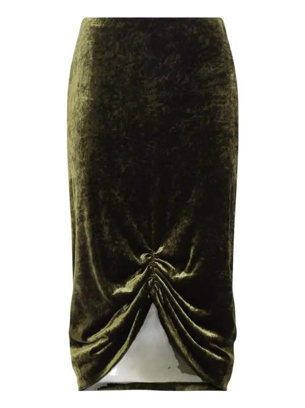 Valentino Garavani Viscose Midi Skirt - Green