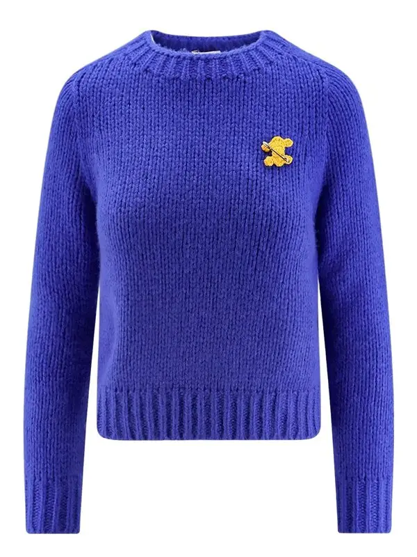 Celine Cashmere And Silk Blend Sweater - Multicolor
