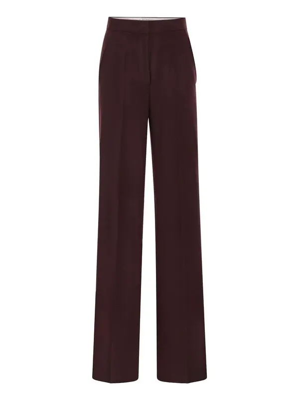 Max Mara Tailored Stretch Virgin Wool Trousers - Multicolor