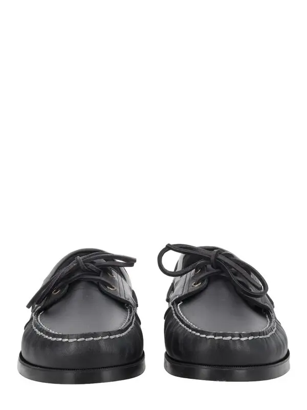 Paraboot Leather Mocassino Barth - Black