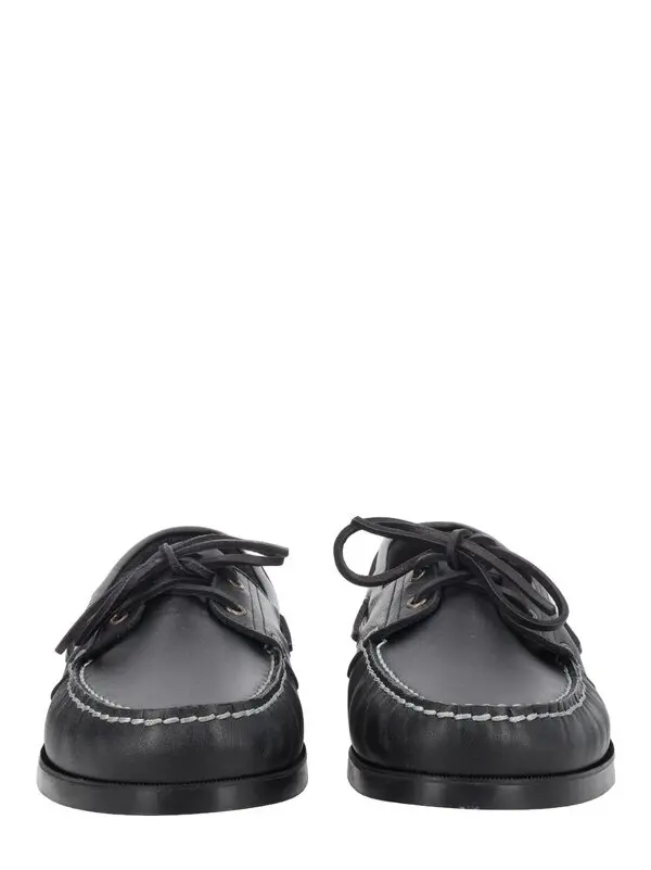 Paraboot Leather Mocassino Barth - Black