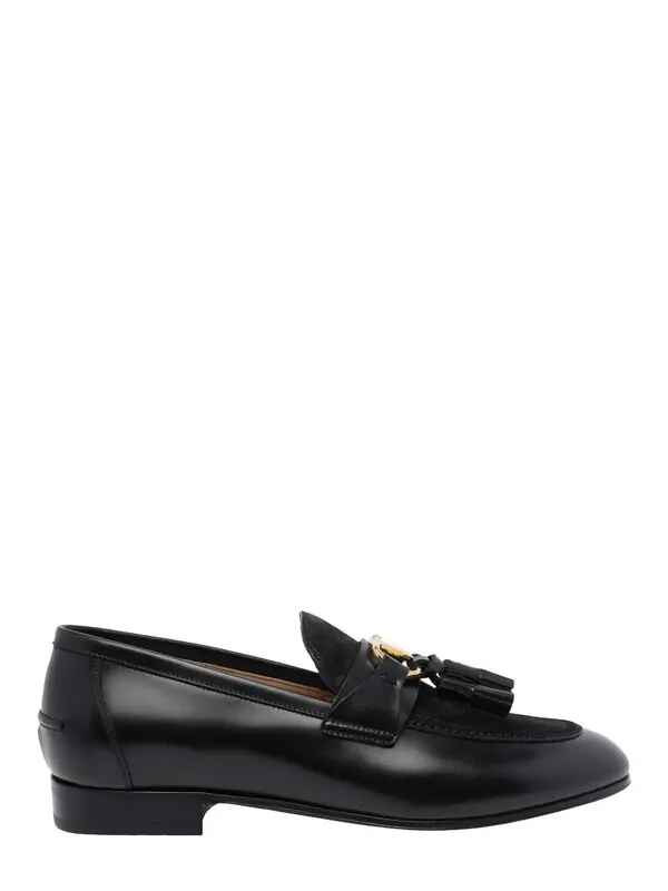 Valentino Garavani Vaniteux Leather Loafers - Black