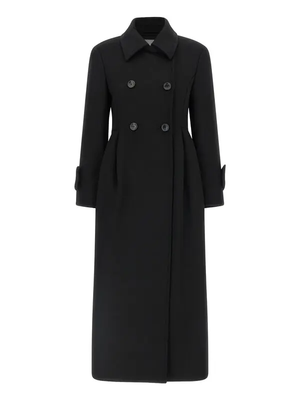 Max Mara Beati1234 Camel Wool Coat - Black