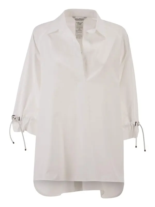 Max Mara Cotton Poplin Blouse - White