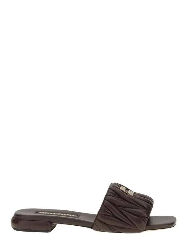 Miu Miu Heeled Sandal - Brown