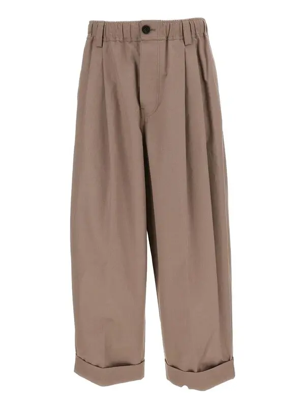 Marni Cotton Canvas Trousers - Multicolor