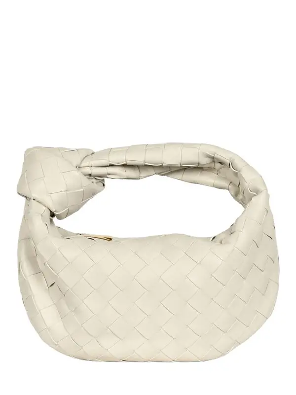 Bottega Veneta Mini Jodie Woven Leather Bag - Gold