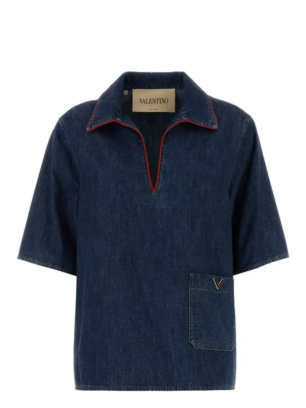 Valentino Garavani Denim Blouse - Blue