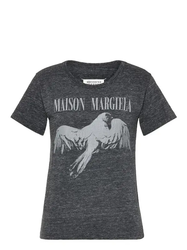 MAISON MARGIELA Cotton Graphic T-shirt - Gray