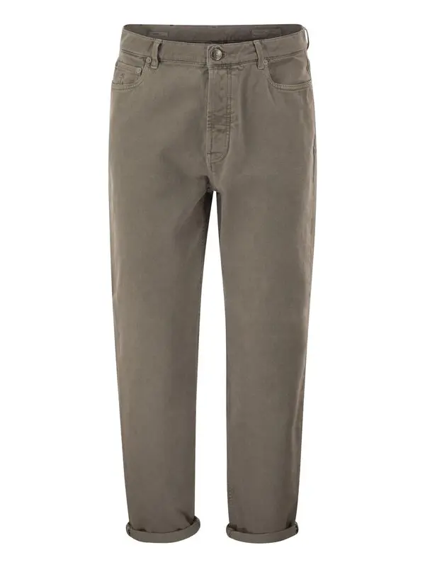 Brunello Cucinelli Five-pocket Cotton Jeans With A Contemporary Silhouette - Multicolor
