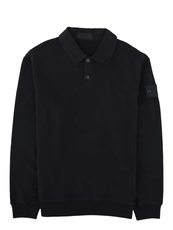 Stone Island Polo Con Patch Logo - Blue