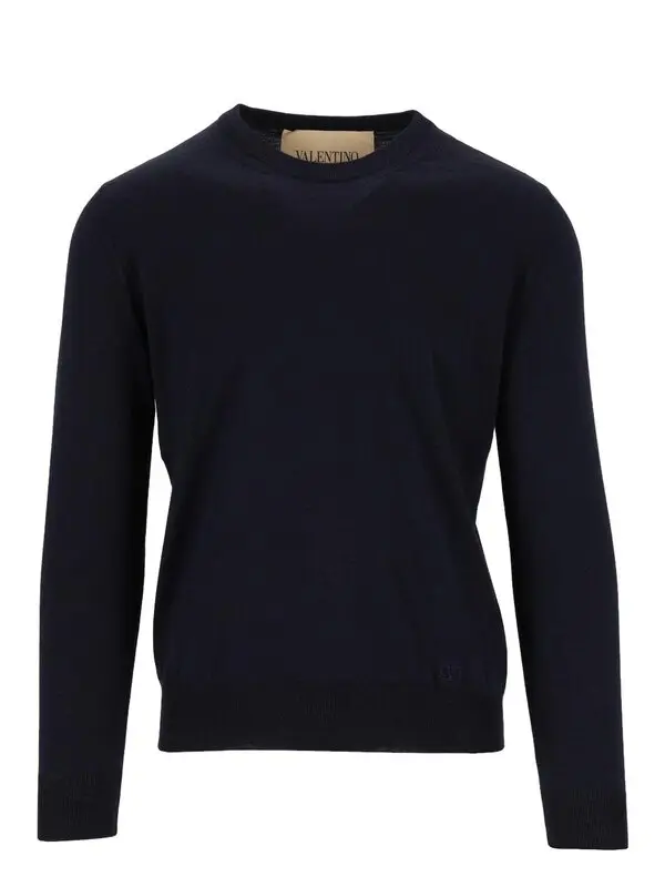 Valentino Garavani Vlogo Signature Wool Sweater - Blue