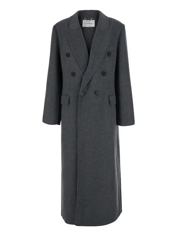 Victoria Beckham Wool And Cashmere Coat - Multicolor