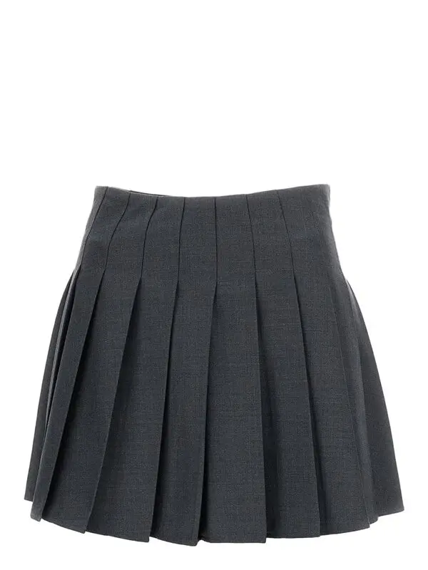 SELF-PORTRAIT Pleated Mini Skirt - Multicolor