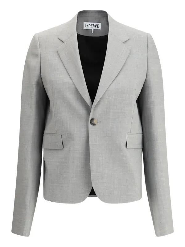 Loewe Wool Single-breasted Jacket - Multicolor