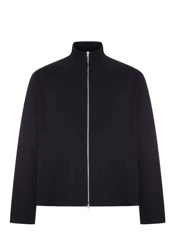 Our Legacy Fullzip Portrait In Organic Cotton - Black
