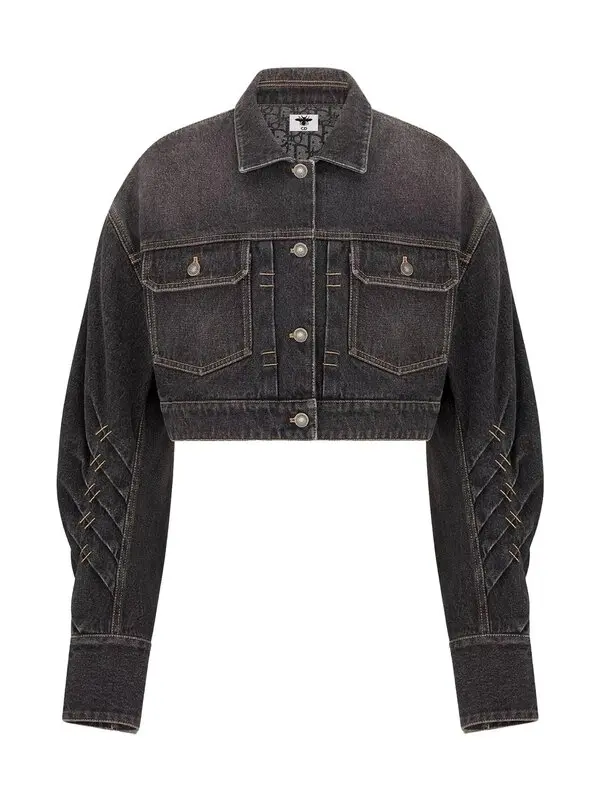 Dior Denim Jacket With Bustier Detail - Multicolor