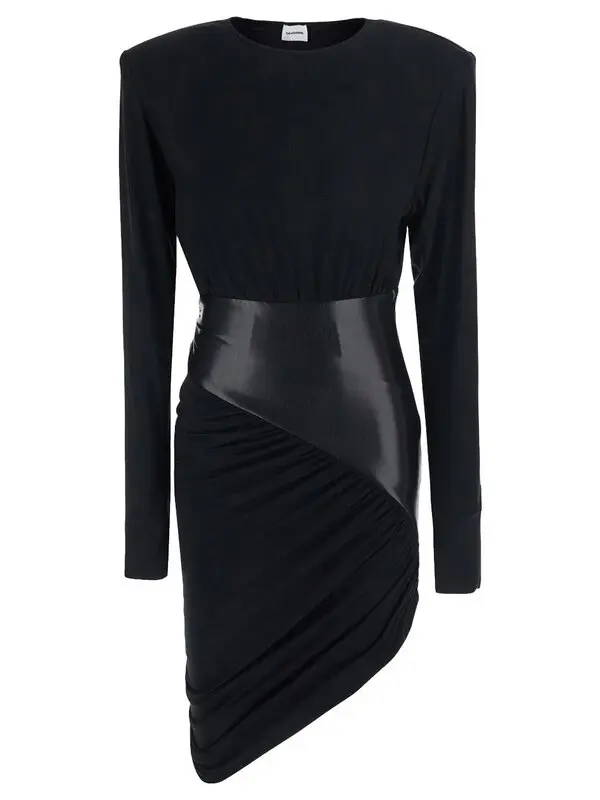 Andamane Ursula Dress With Eco-leather Details - Multicolor