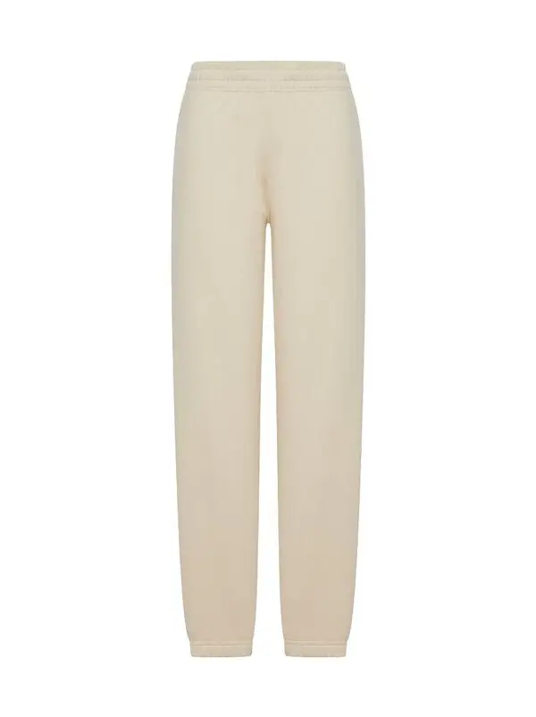 Burberry Cotton Jogging Trousers With Check Applique - Multicolor