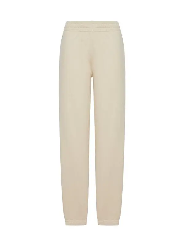 Burberry Cotton Jogging Trousers With Check Applique - Multicolor