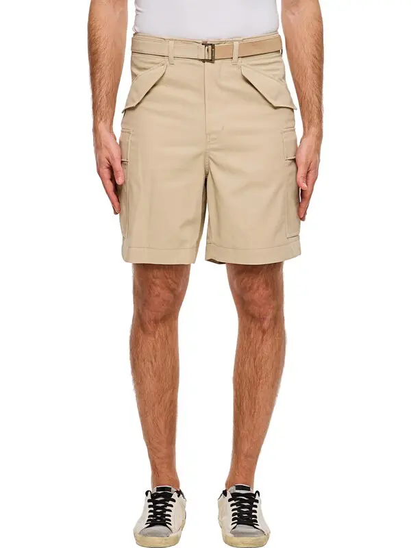 Sacai Cotton Twill Cargo Shorts - Multicolor