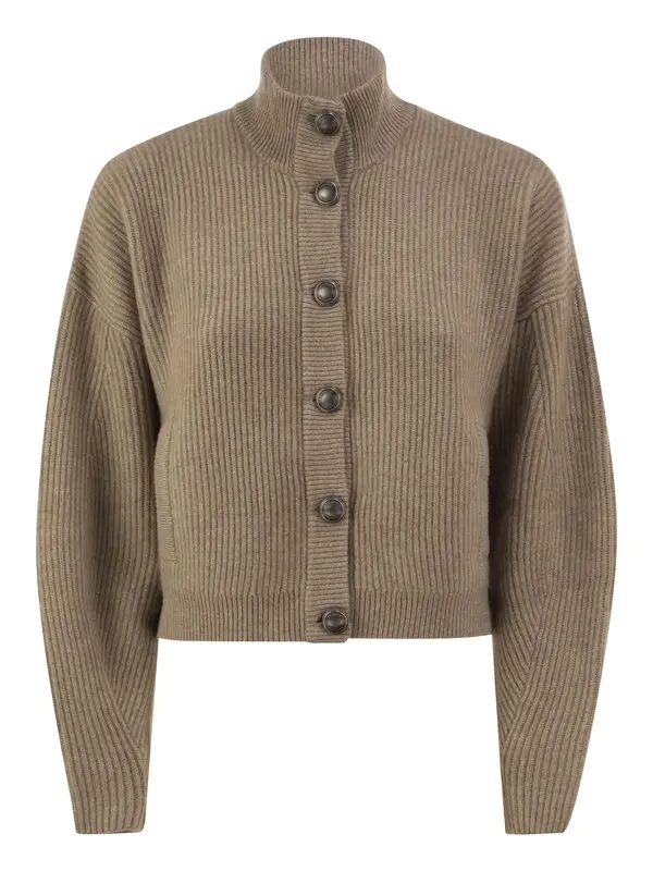 Brunello Cucinelli Pure Cashmere English Rib Cardigan - Multicolor