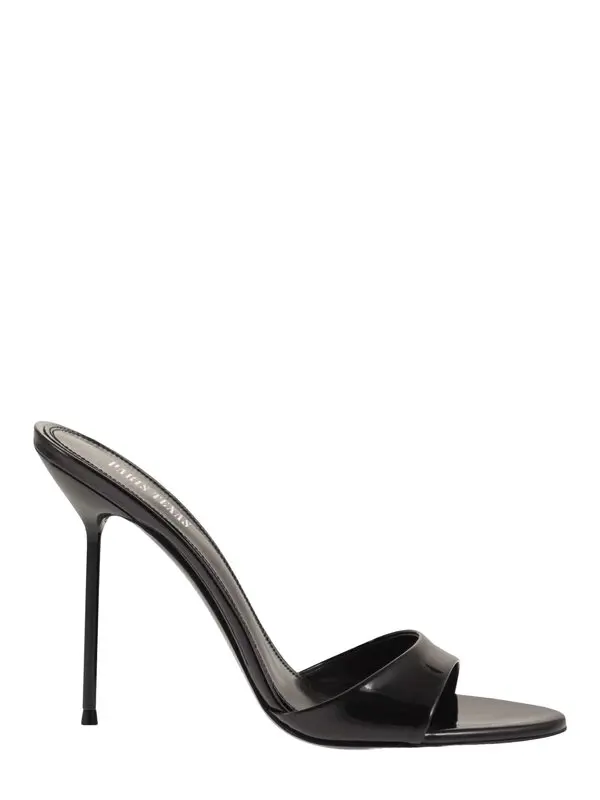 Paris Texas Patent Leather Mule Sandals - Black