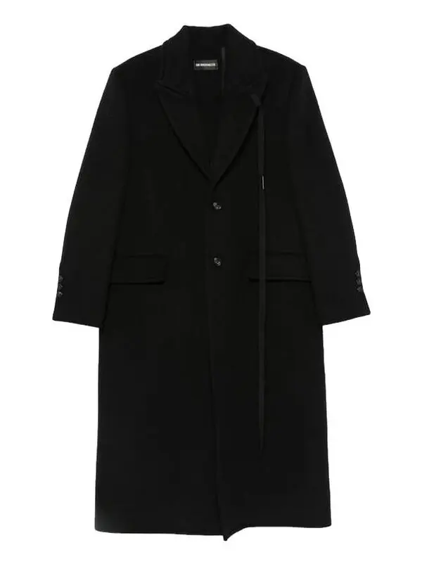 ANN DEMEULEMEESTER Single Breasted Coat - Black