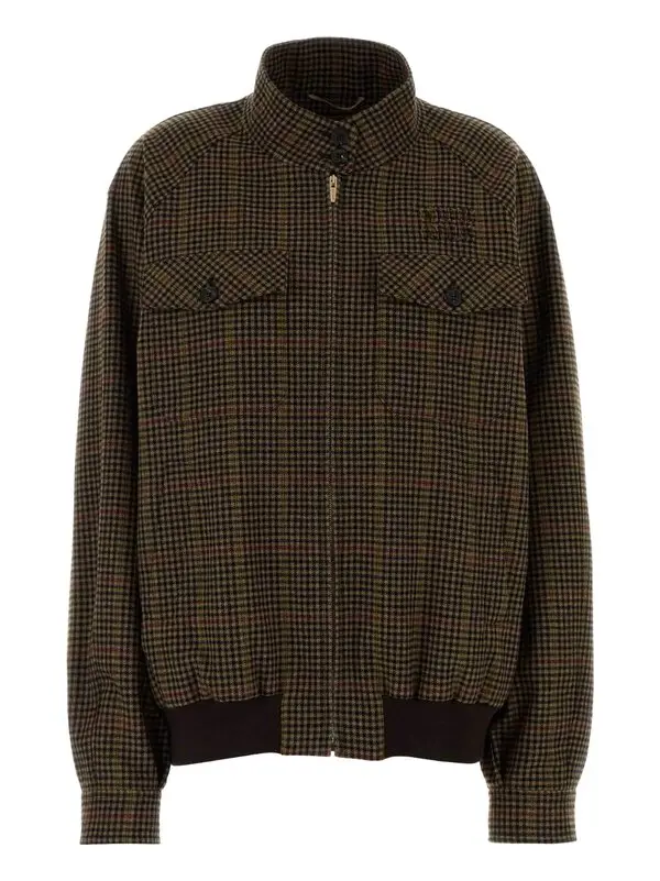 Miu Miu Embroidered Virgin Wool Jacket - Multicolor