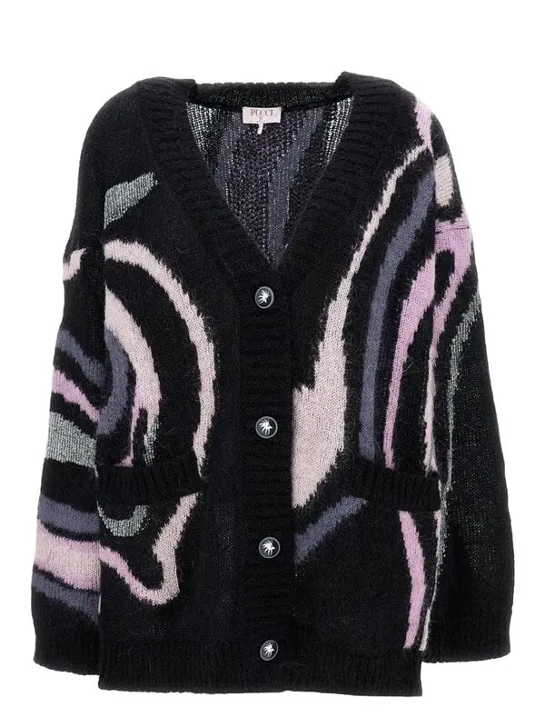 Emilio Pucci Mohair Blend Cardigan - Multicolor
