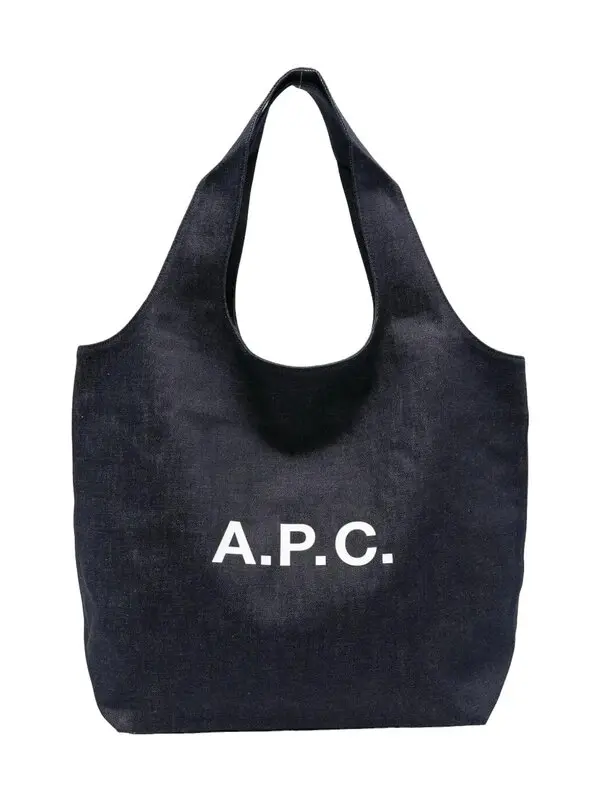 A.p.c. Ninon Cotton Tote Bag - Blue