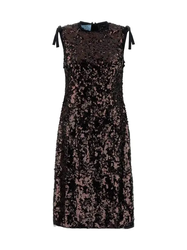 Prada Sequins Dress - Brown