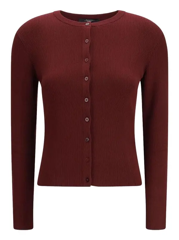 Max Mara Basic Viscose Cardigan - Red