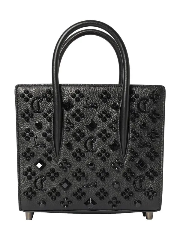 CHRISTIAN LOUBOUTIN Paloma Mini Studded Leather Bag - Black