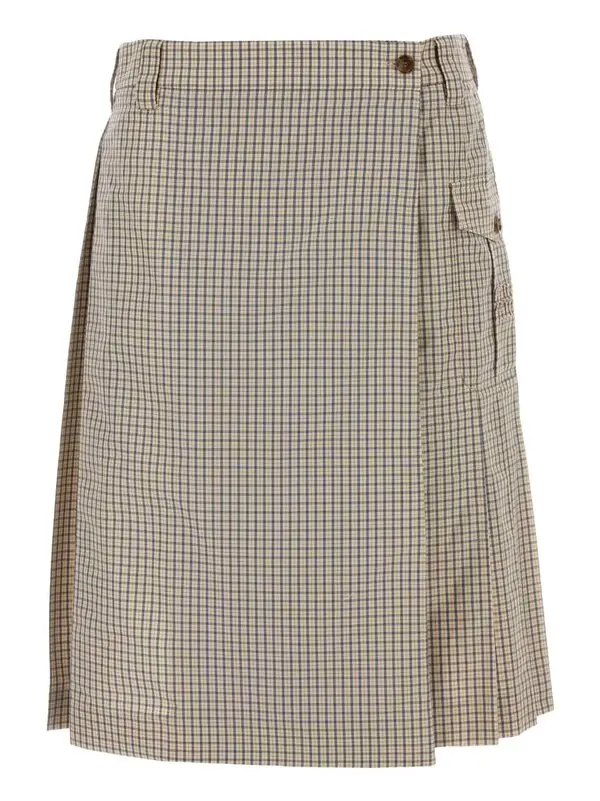 Miu Miu Embroidered Nylon Blend Skirt - Multicolor