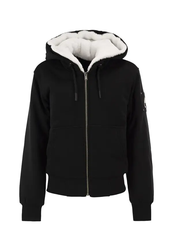 Moose Knuckles Classic Bunny Hooded Sweatshirt With Faux Fur Lining - Multicolor