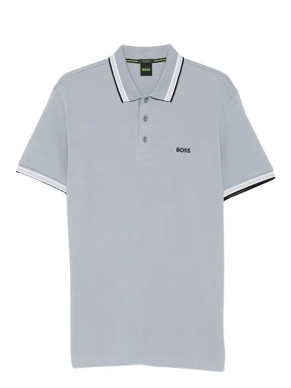 BOSS Grey Polo Shirts - Gray