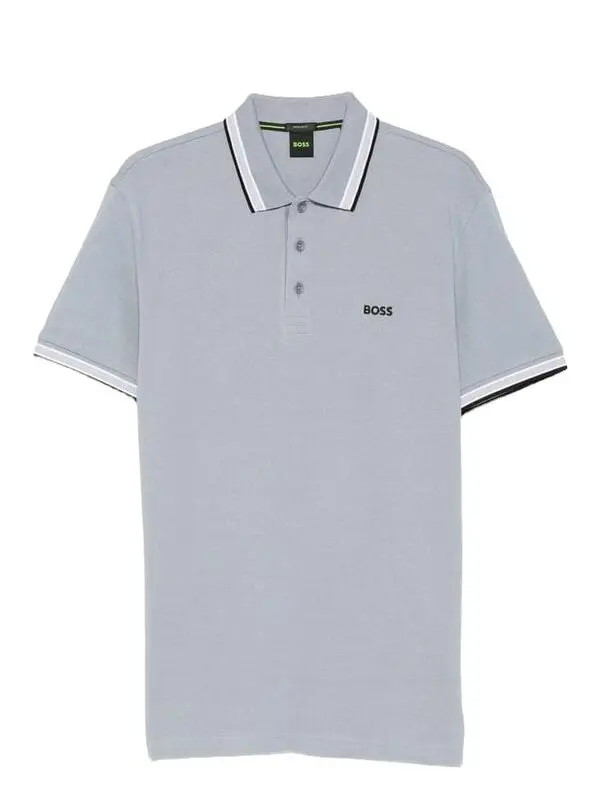 BOSS Grey Polo Shirts - Gray