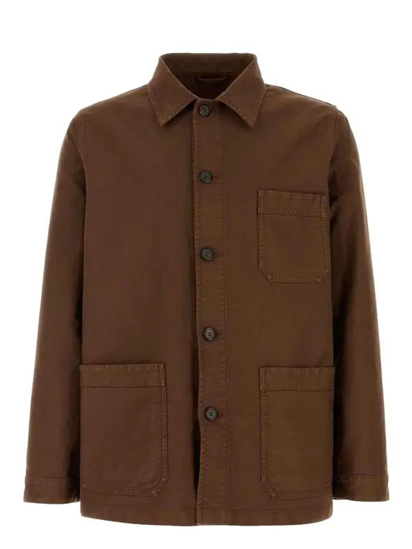 Prada Cotton Canvas Blouson Jacket - Brown